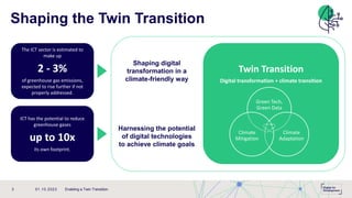 Enabling the Digital and Green Twin Transition | PPTX