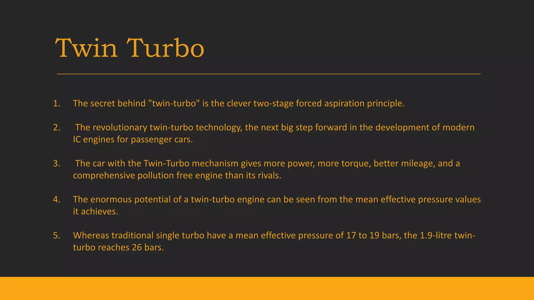 Twin Turbo Technology | PPT