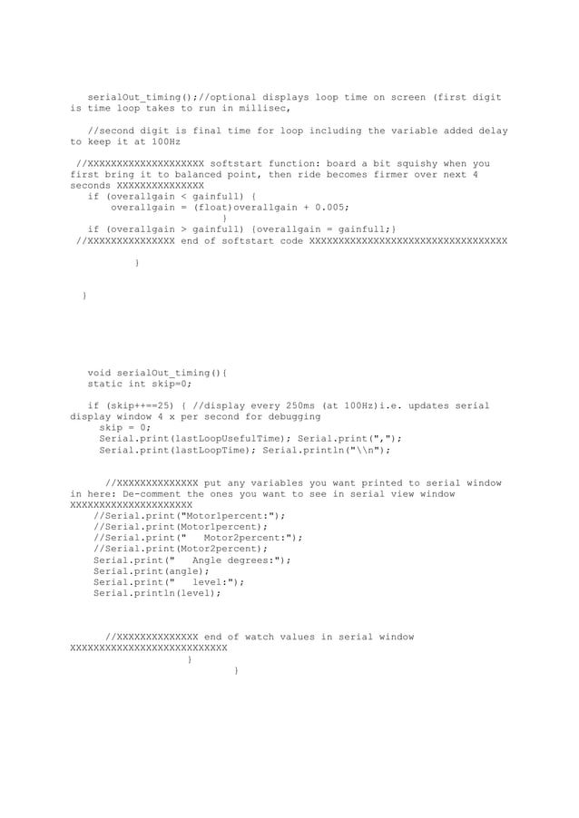 Twin wheeler modified for arduino simplified serial protocol to sabertooth v22 | DOCX