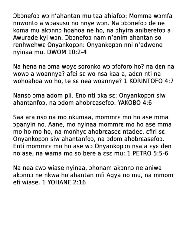 Twi Pride and Humility Tract.pdf | Christianity | Religion & Spirituality