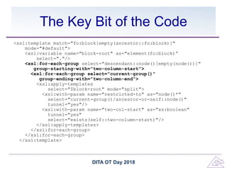 Twisted XSL Tricks: Column Switching for FOP | PPT