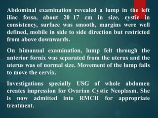 Presentation on Twisted ovarian cyst by Dr. Monnaf | PPT