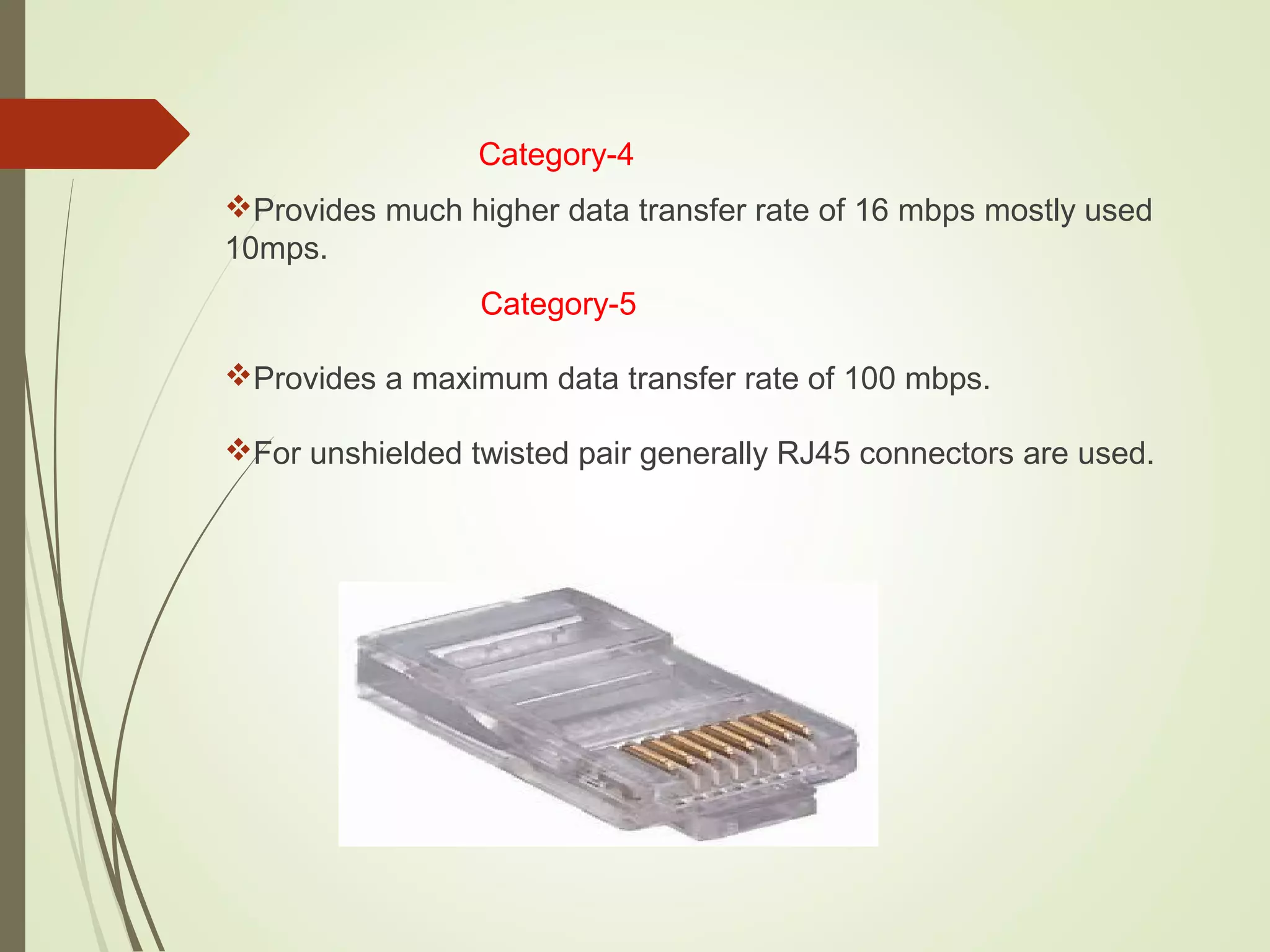 Twisted pair cable | PPT | Computer Networking | Computing