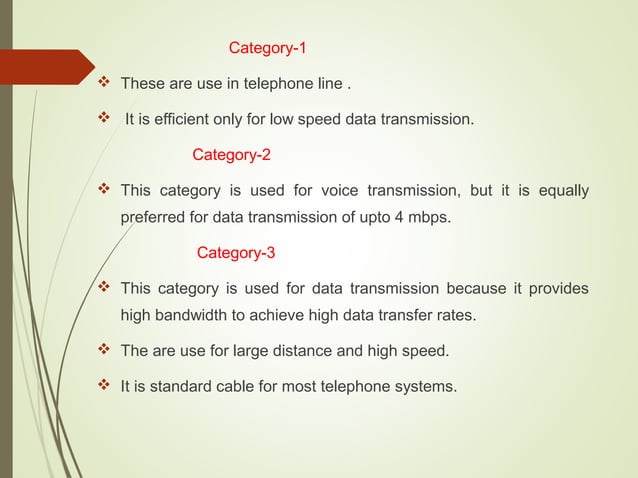 Twisted pair cable | PPT | Computer Networking | Computing