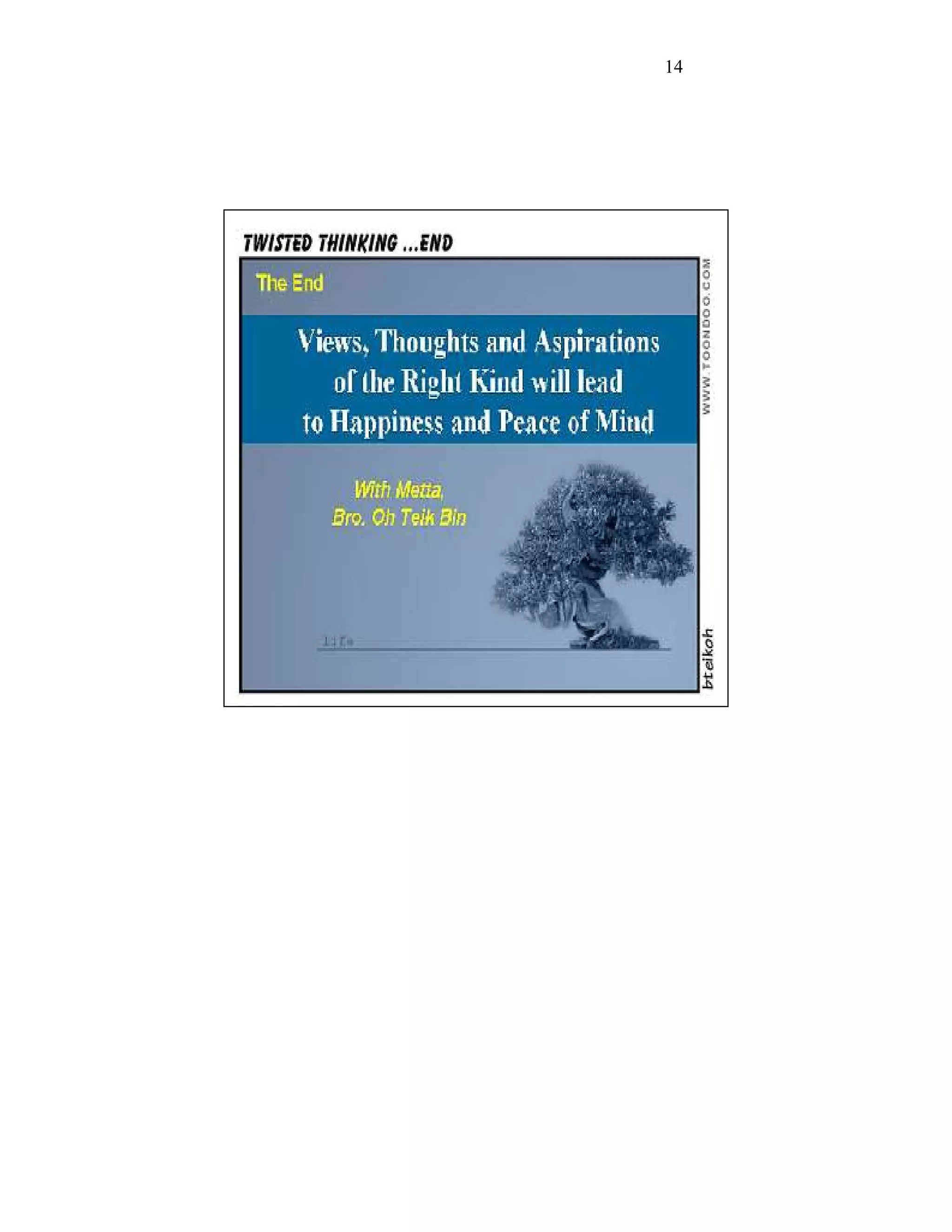 Twisted Thinking & Mental Suffering (A pic e book) | PDF