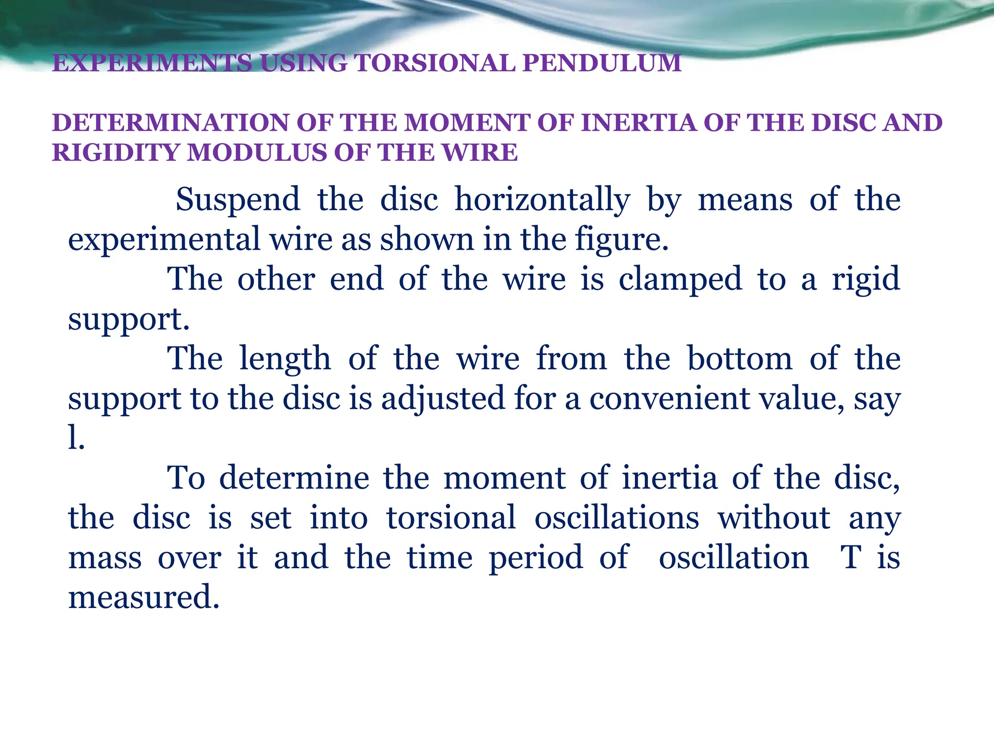 Twisting Couple and Torsion Pendulum.pptx