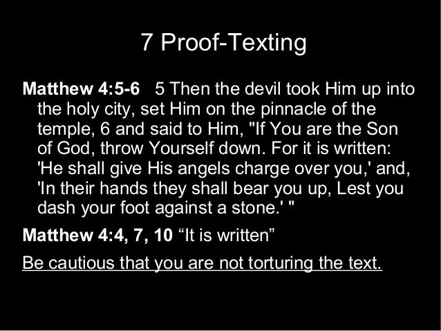 Twisting the scriptures