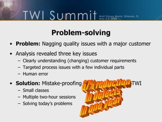 Twi Summit Donnelly R3 | PPT