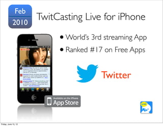 TwitCasting Asian Tech Night | PPT
