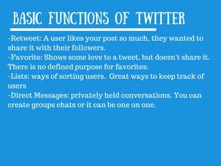 Twitter 101: A Basic Introduction | PDF