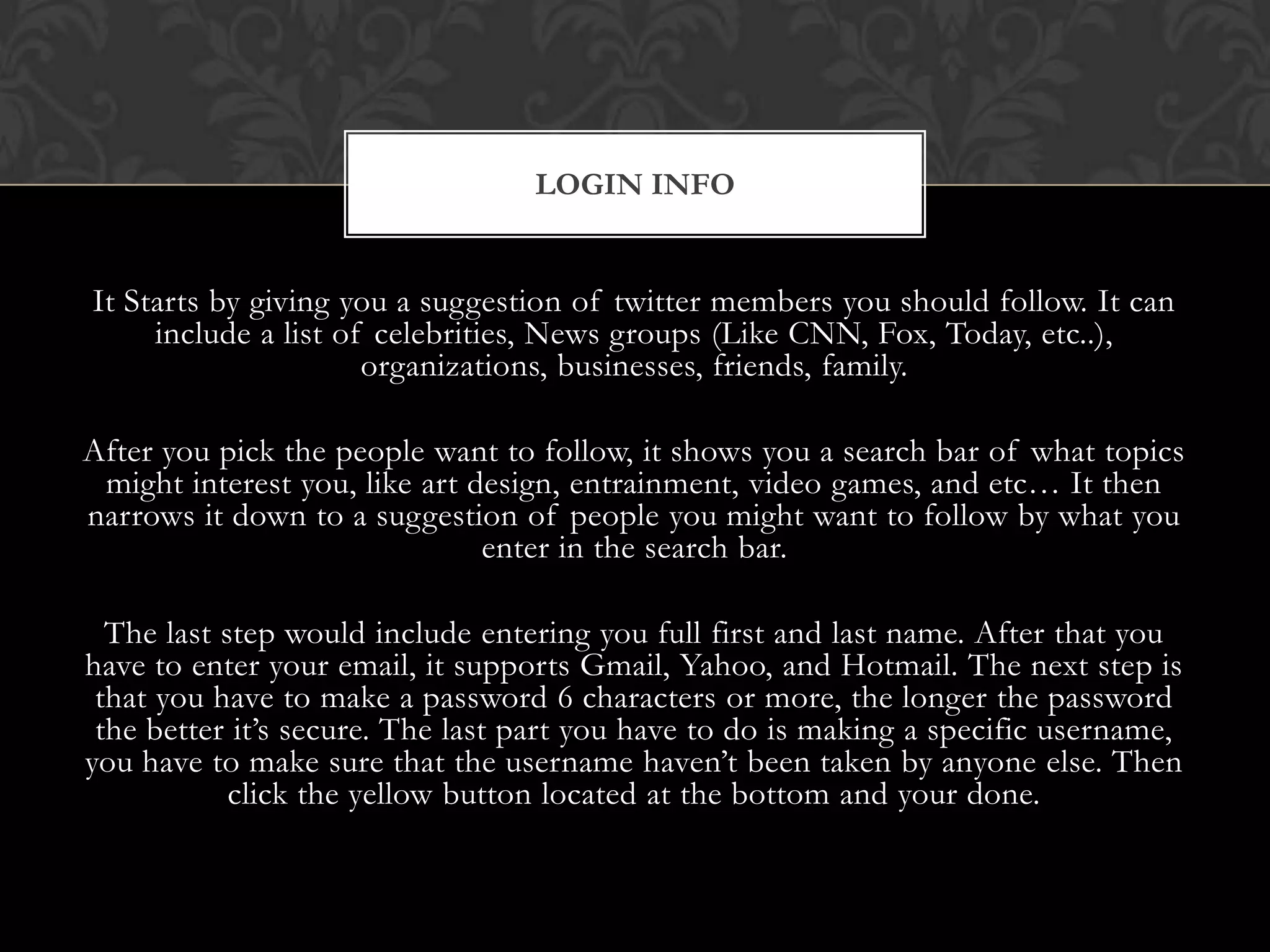 Twitter Presentation | PPTX