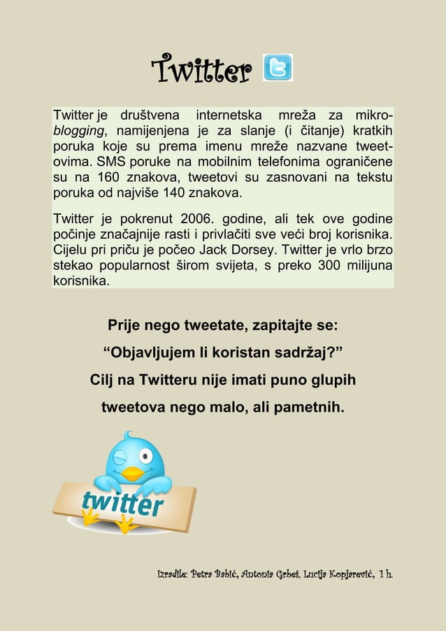 Twitter | PDF