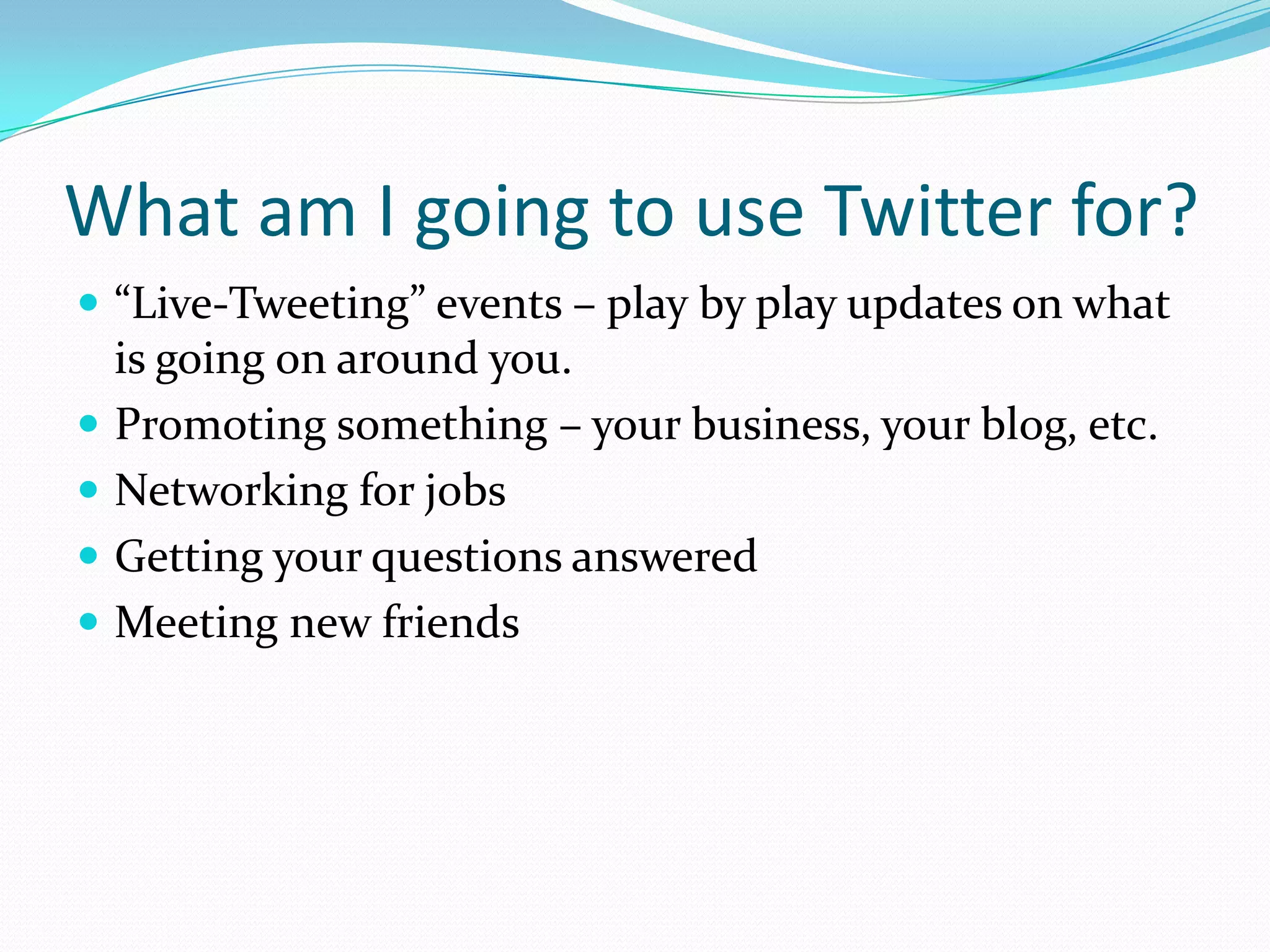 Twitter | PPTX | Internet for Beginners | Internet