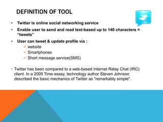 Twitter | PPTX | Social Networking | Internet