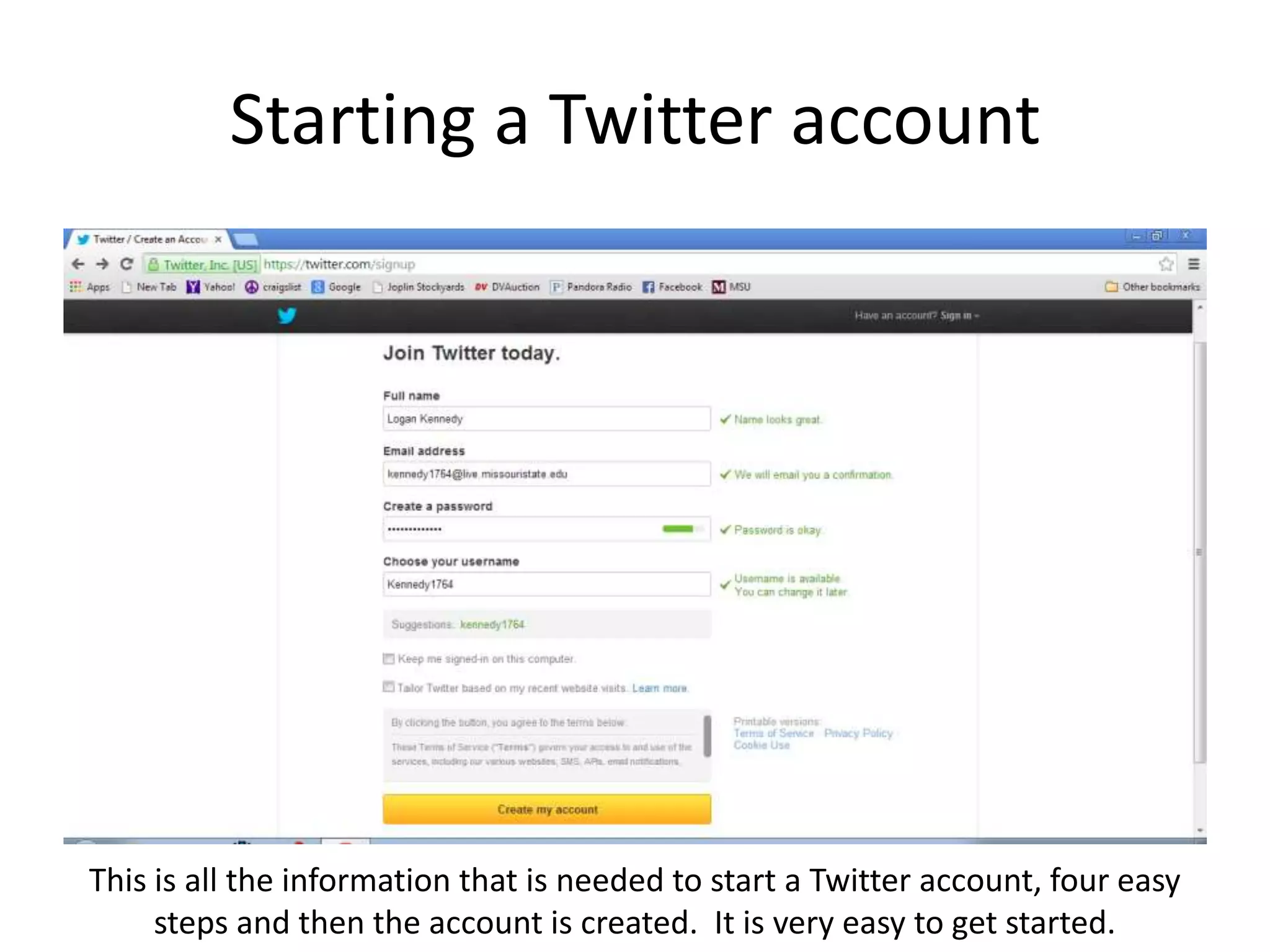 How to start Twitter for a buisiness | PPT