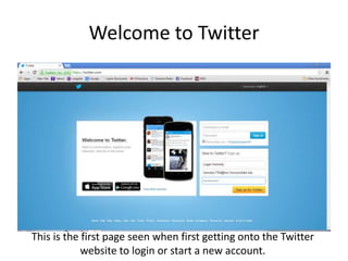 How to start Twitter for a buisiness | PPT