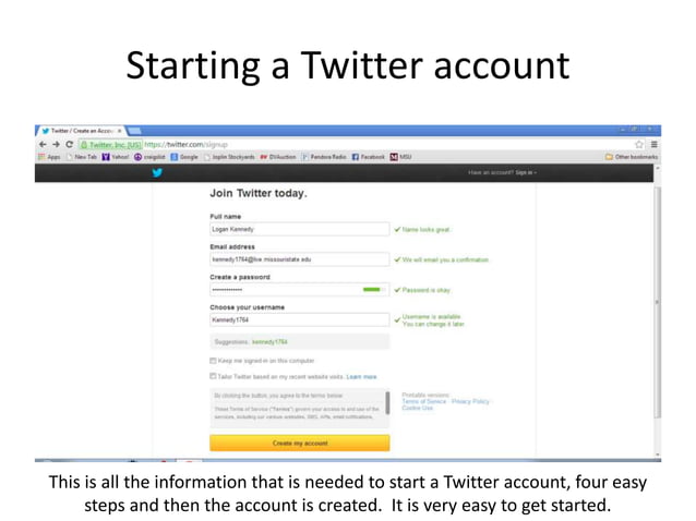 How to start Twitter for a buisiness | PPT