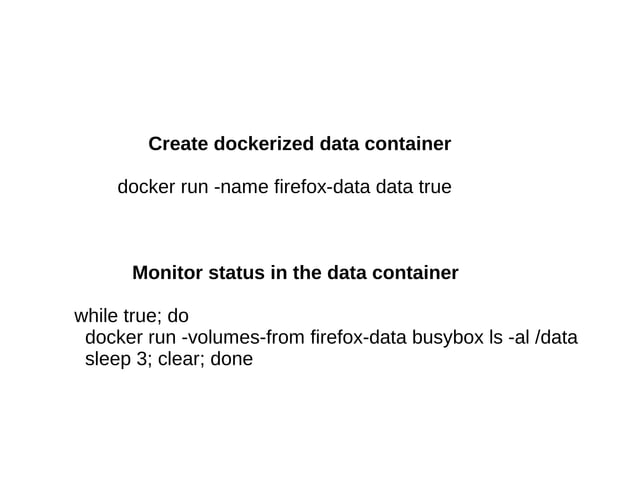 Dockerizing your applications - Docker workshop @Twitter | PPT