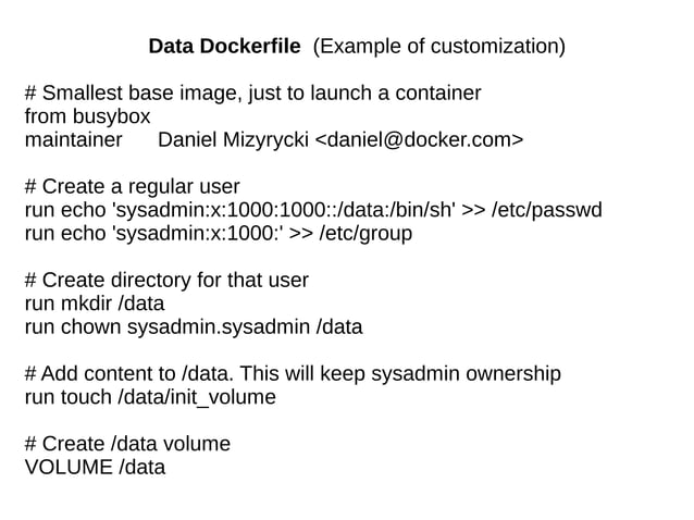 Dockerizing your applications - Docker workshop @Twitter | PPT