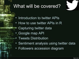 Social media analysis in R using twitter API | PPT