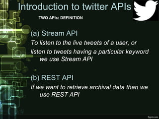 Social media analysis in R using twitter API | PPT