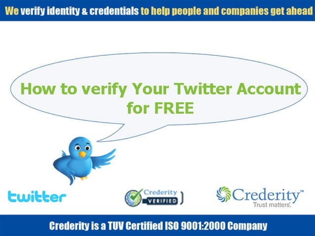 Twitter Account Verification | PPT