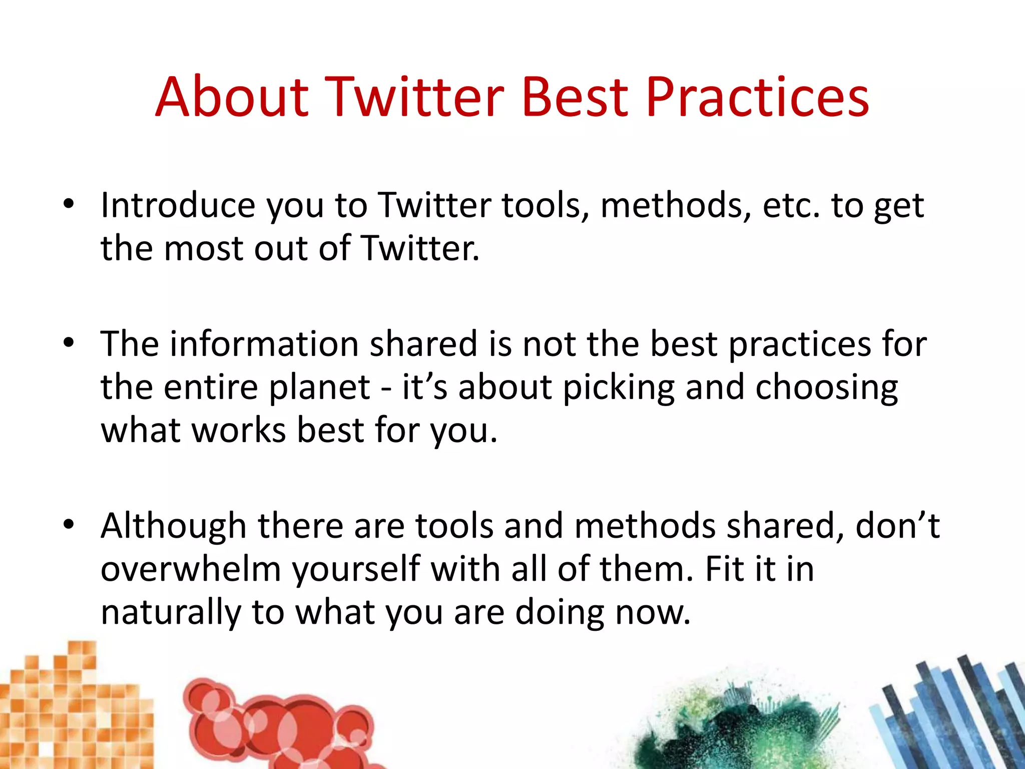 Twitter Best Practices | PPTX