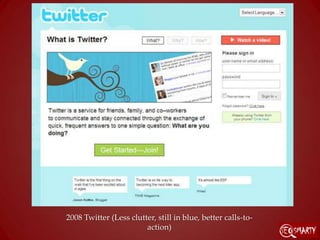 Twitter Home Page Evolution | PPTX