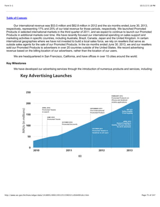 Twitter's IPO Filing | PDF