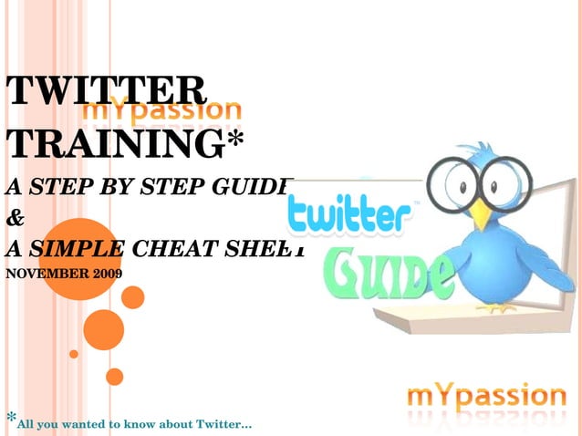 Twitter Guide Cheat Sheet | PPT