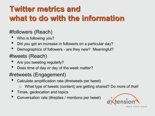 Twitter - Measuring Reach and Engagement | PPT