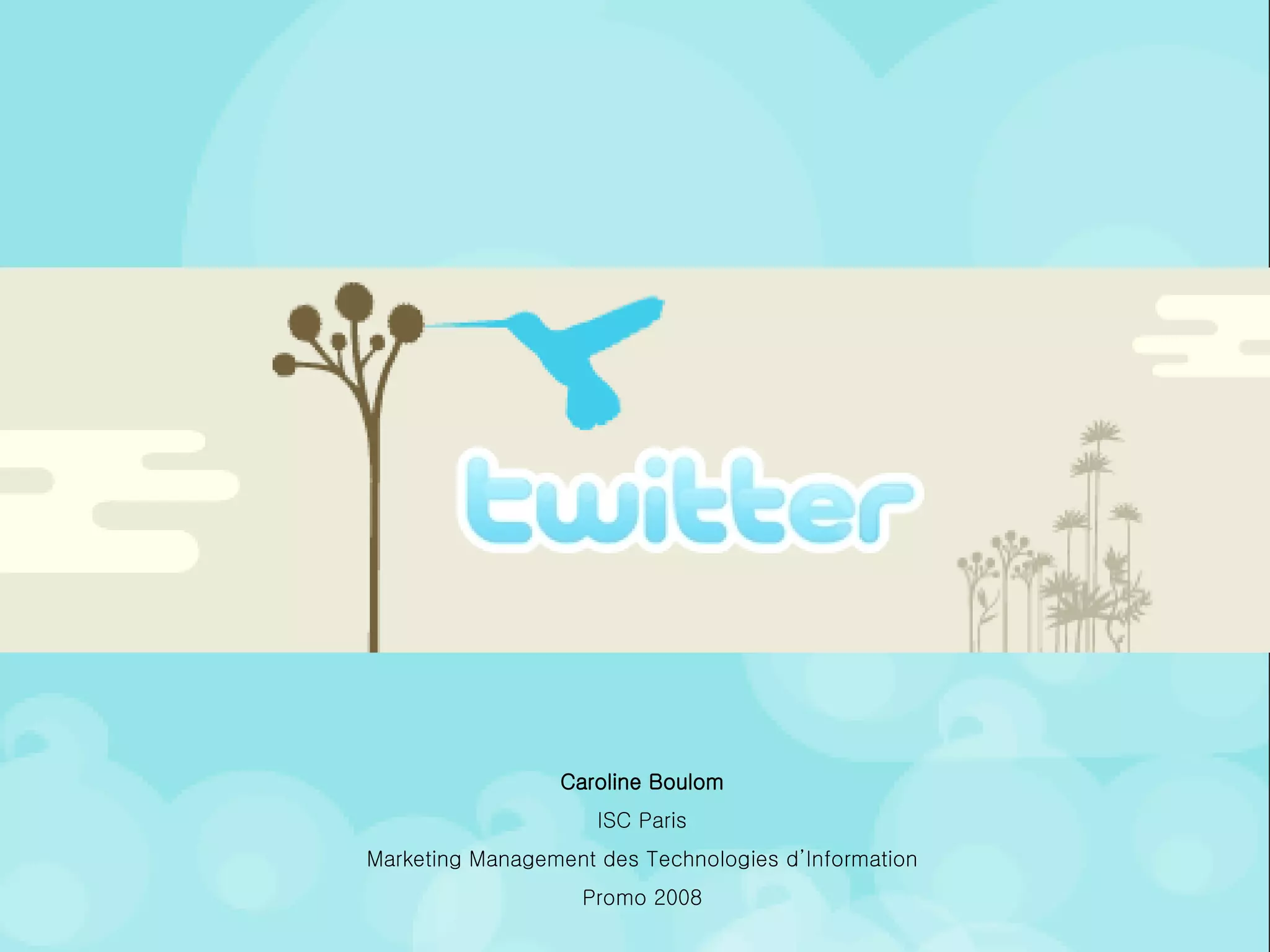 Twitter Micro Blogging | PPT
