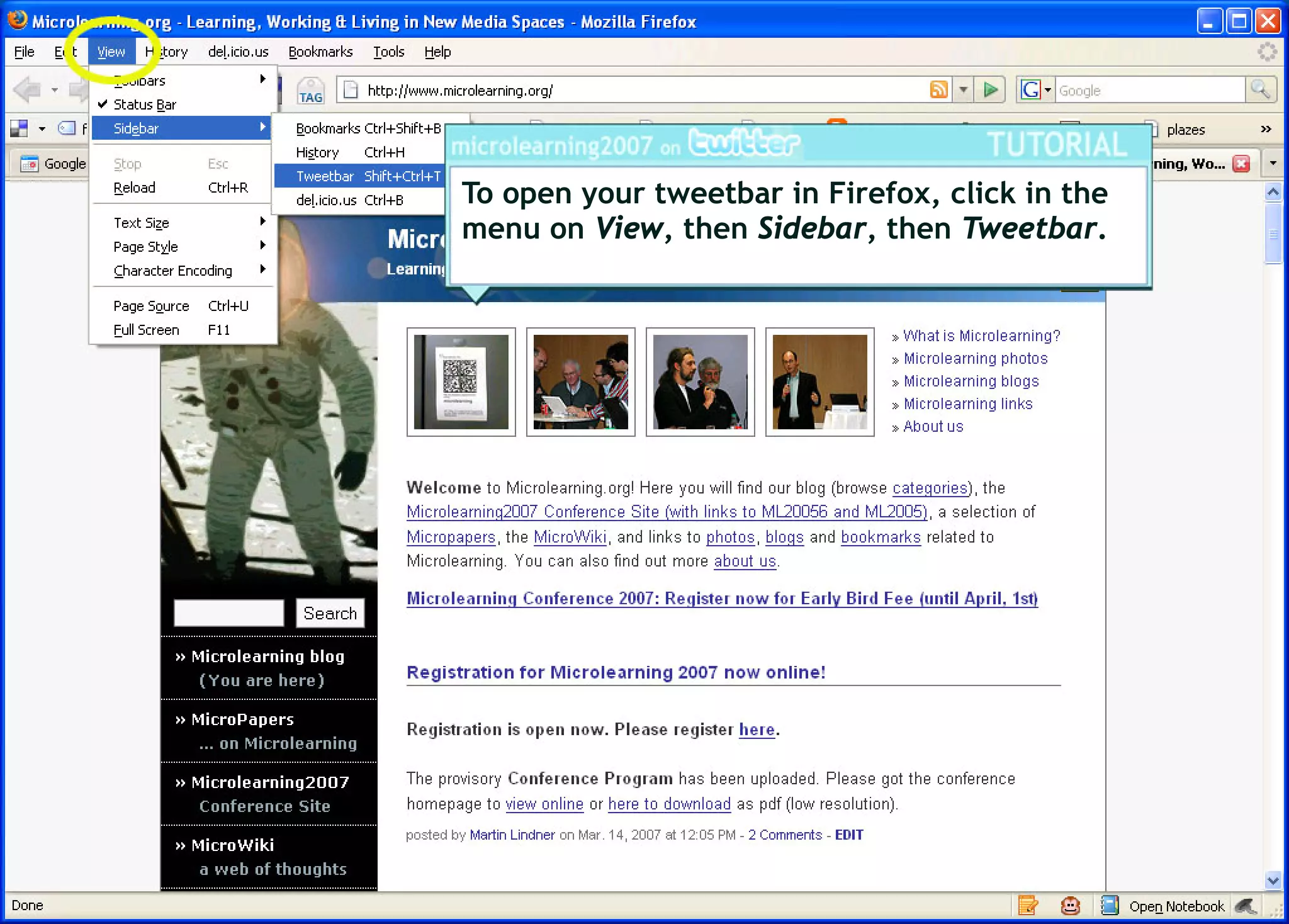 Twitter Tutorial Tweetbar | PPT | Free Download