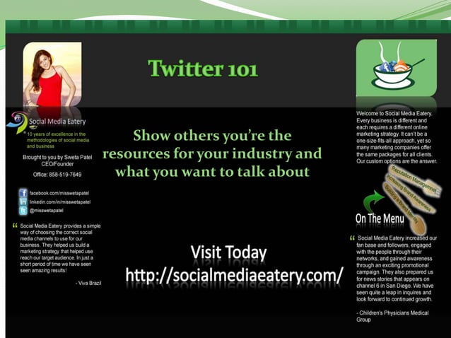 Twitter 101 Webinar | PPTX