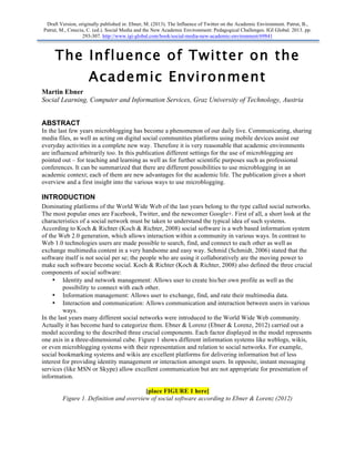 The Influcence of Twitter on Academic Environment | PDF