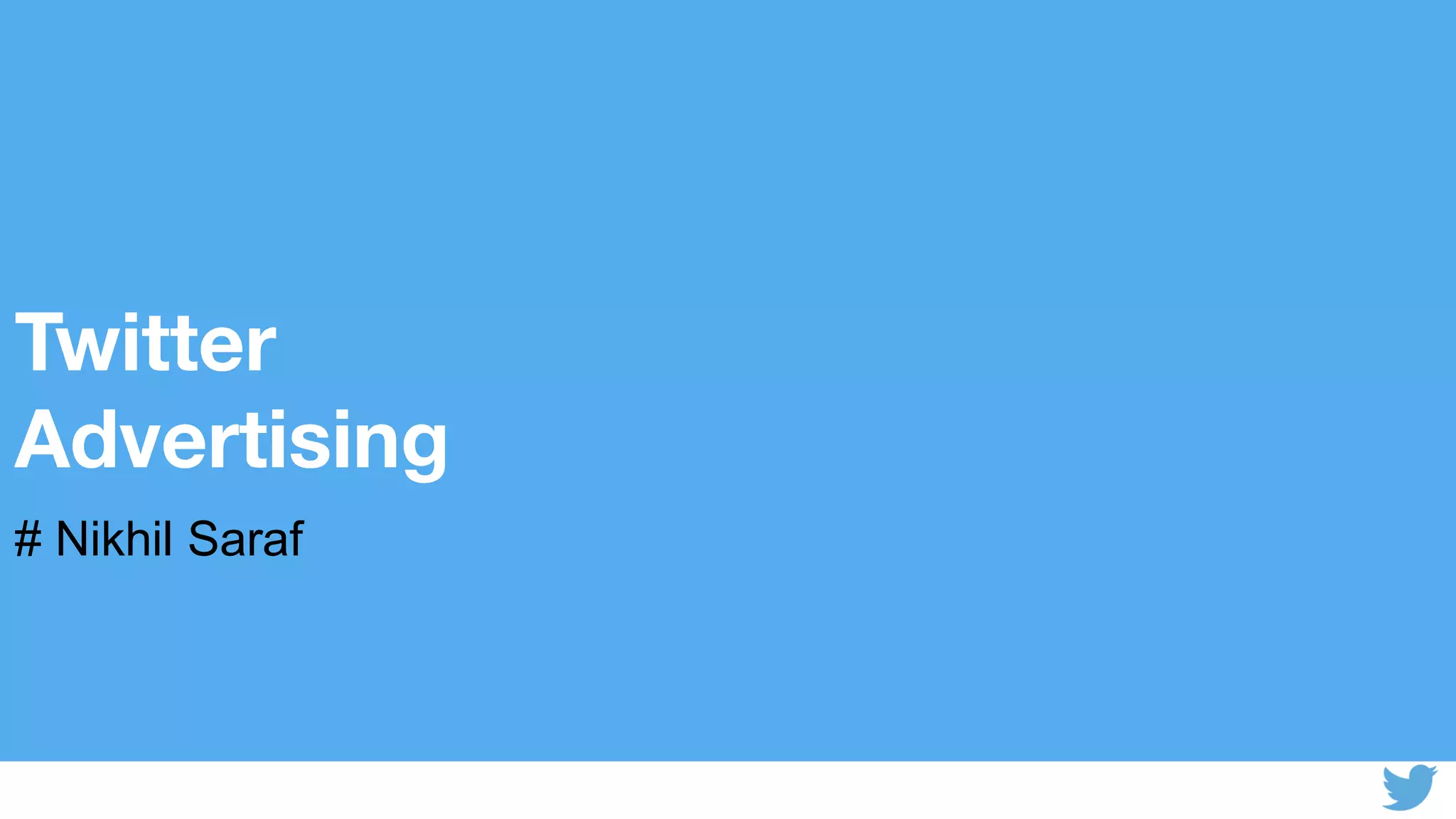 Twitter Advertising in India | PPT