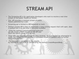 Twitter api | PPTX
