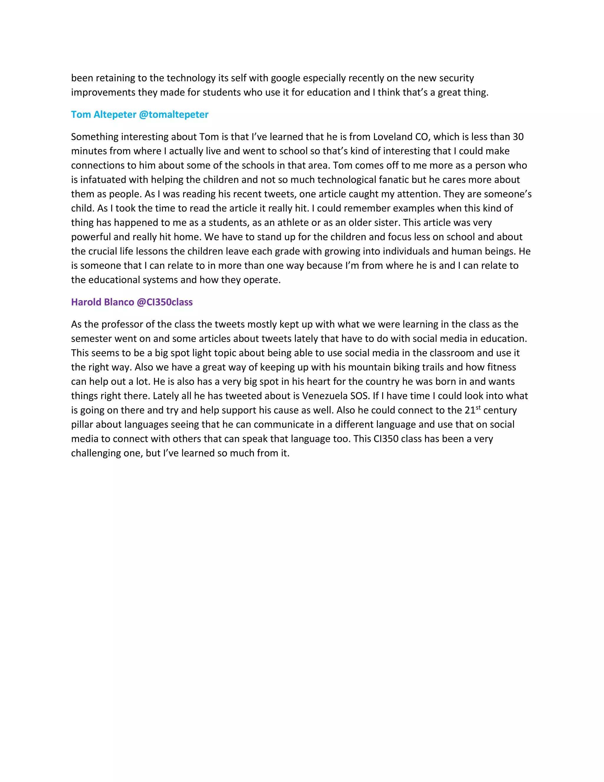 Twitter assignment | DOCX