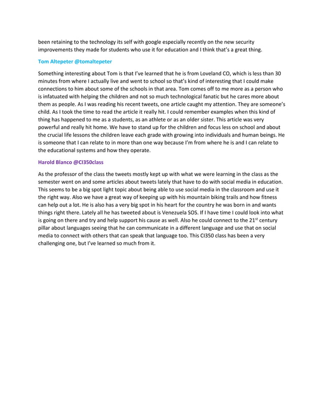 Twitter assignment | DOCX