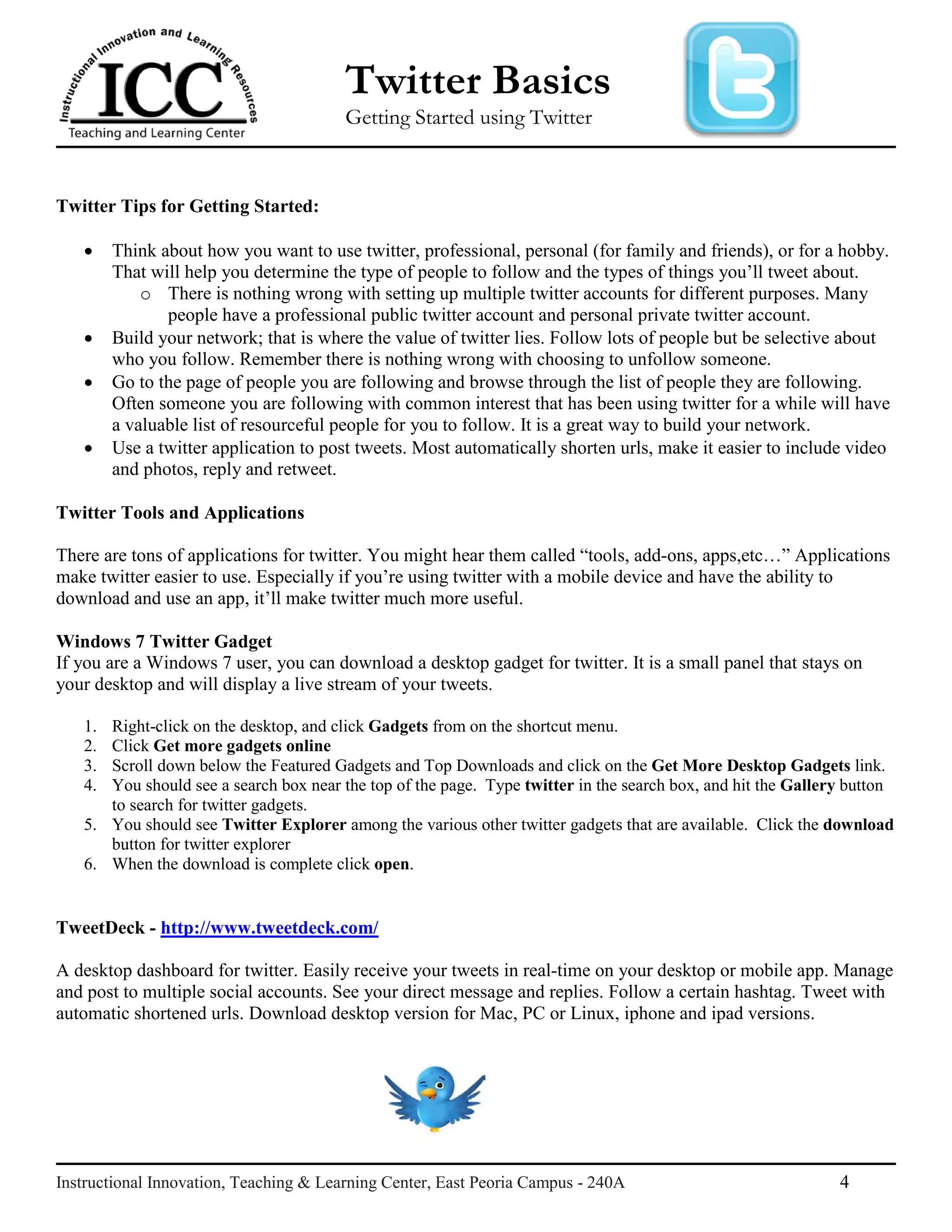 Twitter basics | PDF