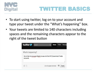 Twitter basics | PPTX