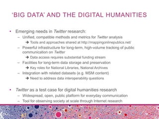 Twitter, Big Data, and the Search for Meaning: Methodology in Progress | PPT