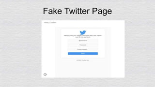 Twitter Verification Phishing Email – “Blue Check” Scam Alert | PPTX