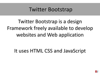 Twitter bootstrap 101 | PPTX | Web Development | Internet