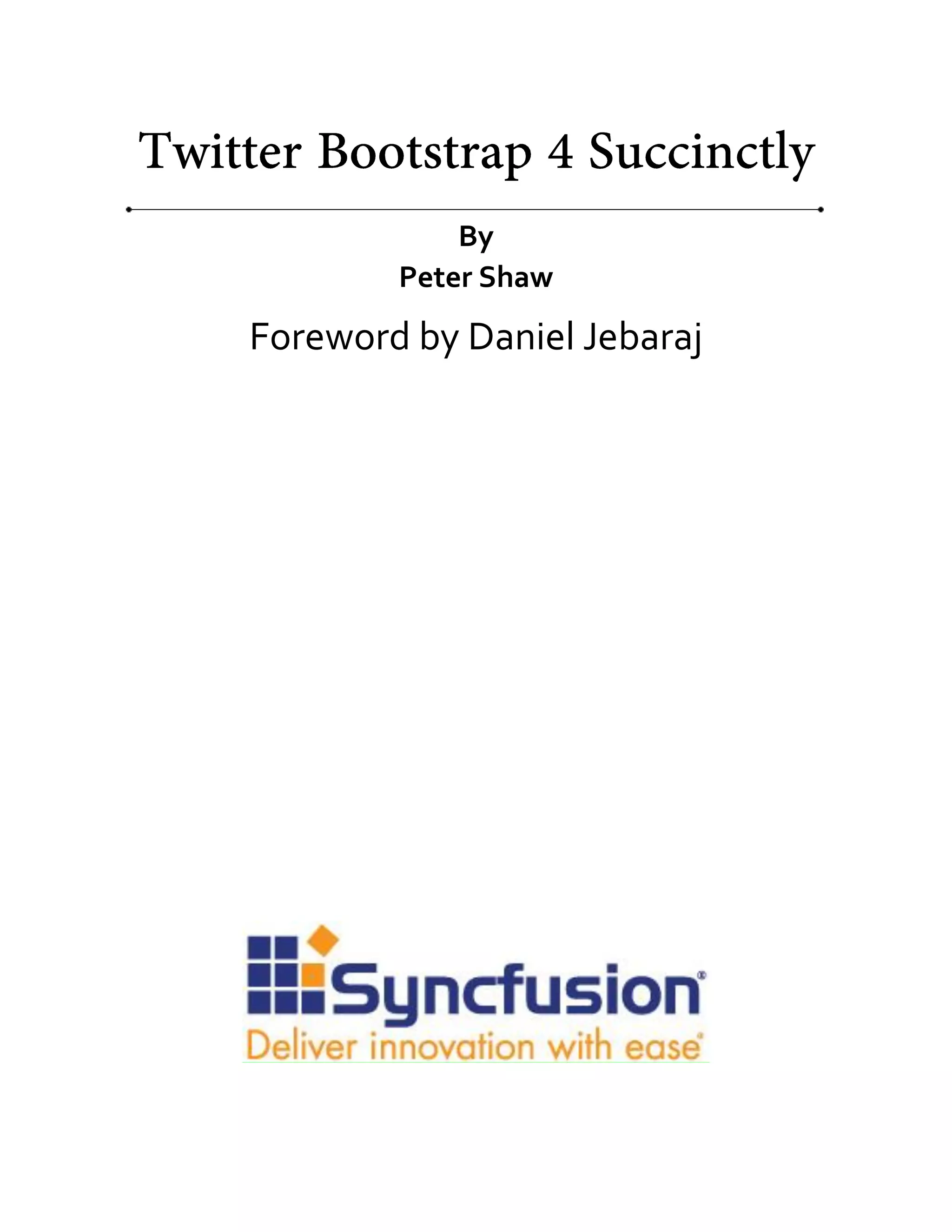 Twitterbootstrap4 succinctly | PDF