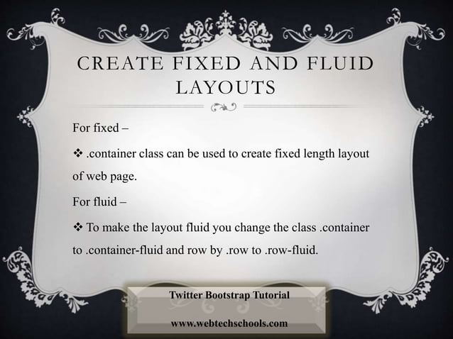 Twitter bootstrap tutorial | PPT
