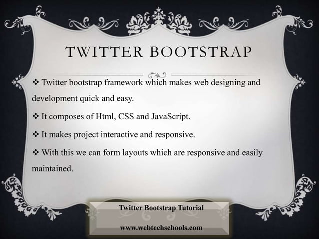 Twitter bootstrap tutorial | PPT