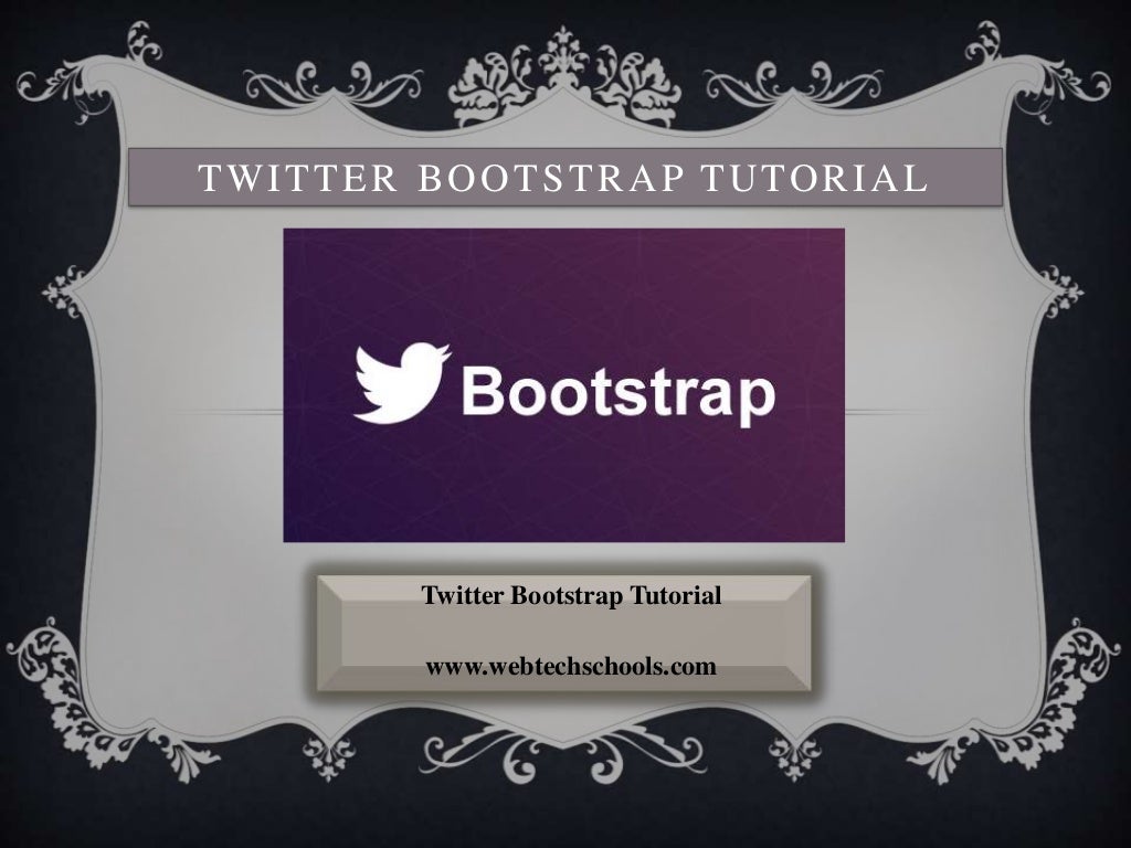 Twitter Bootstrap Tutorial