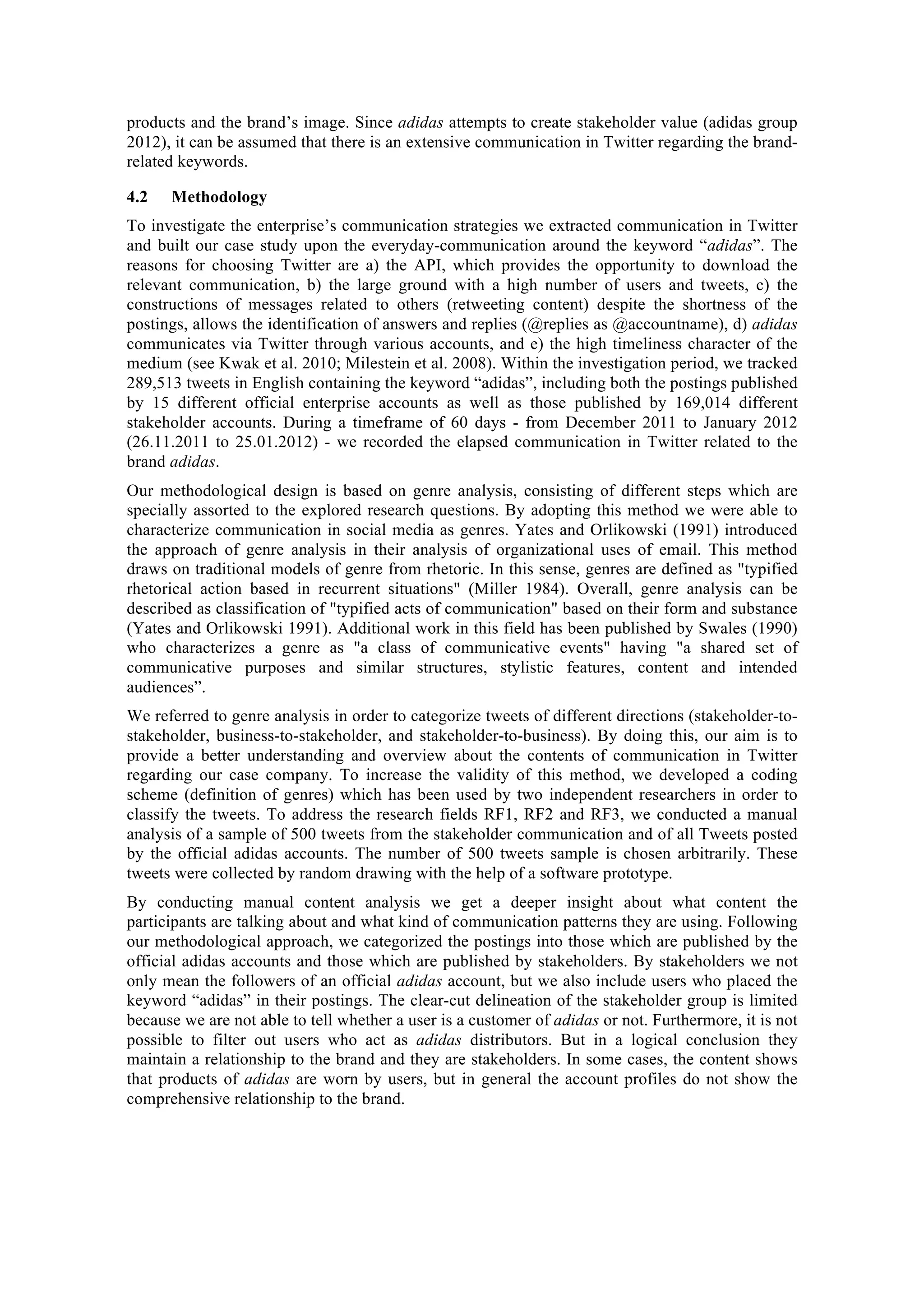 Case study of Adidas on Twitter | PDF