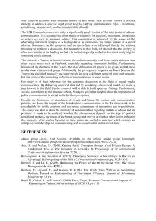 Case study of Adidas on Twitter | PDF